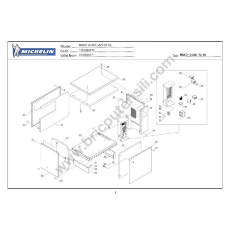 Michelin RSXD 10-300 Spare Parts
