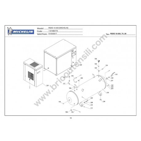 Michelin RSXD 10-300 Spare Parts