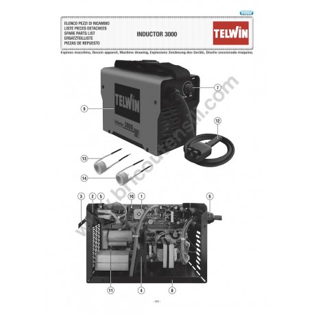 Telwin Inductor 3000 Parts